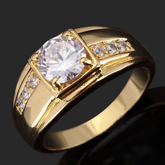 emerritts | Accessories | 8k Gold Filled Ring Bridal Luxury Men Ring ...